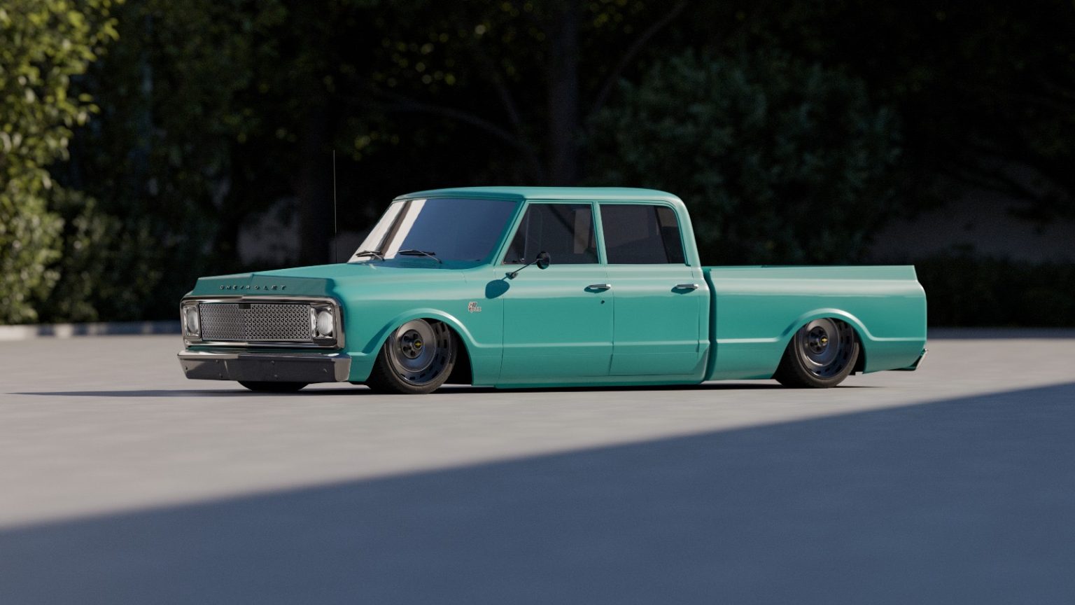 Chevy C10 Crew Cab truck by redesigned and modern by RELIC